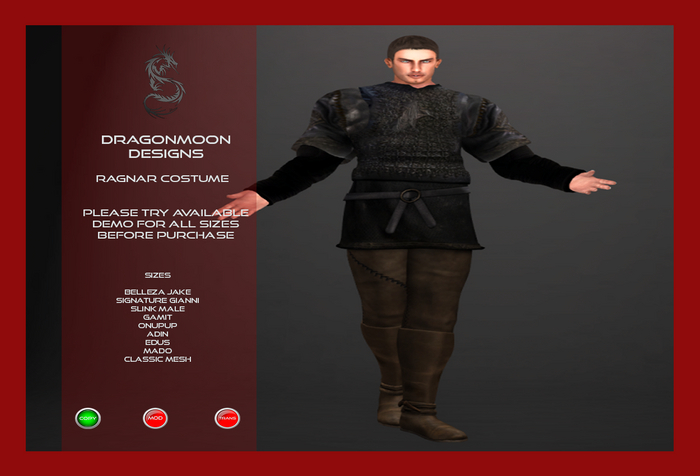 Second Life Marketplace - [DD] Ragnar Costume